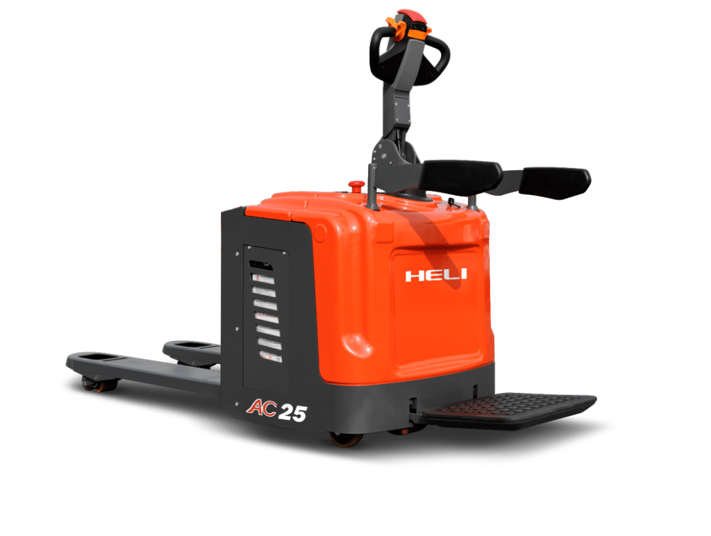 Heli 2.5t Stand On Pallet Truck - Forklifts Direct